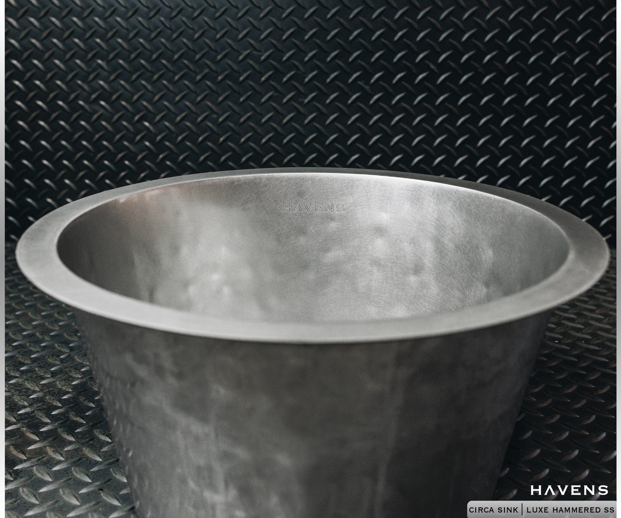Custom Circa Sink - Stainless Steel - USA Made - Havens | Luxury Metals