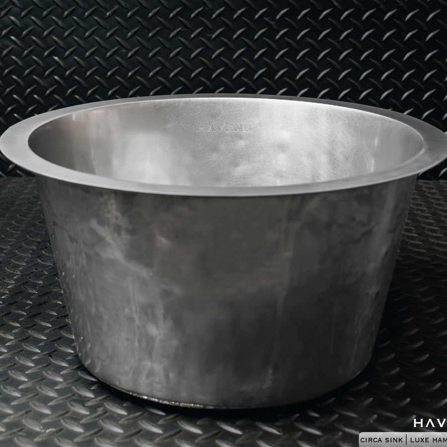Custom Circa Sink - Stainless Steel - USA Made - Havens | Luxury Metals