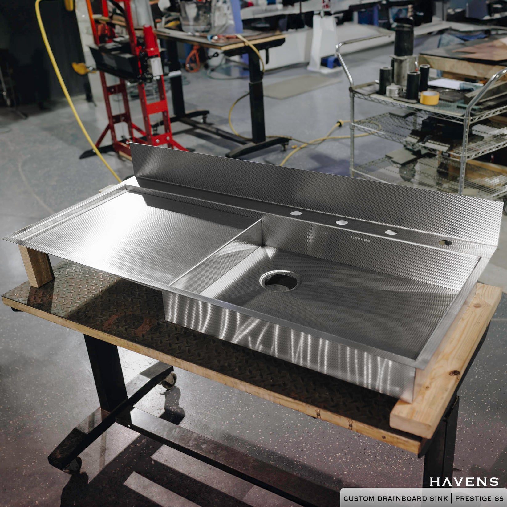 Custom Drainboard Sink - Stainless Steel - USA Made - Havens | Luxury ...