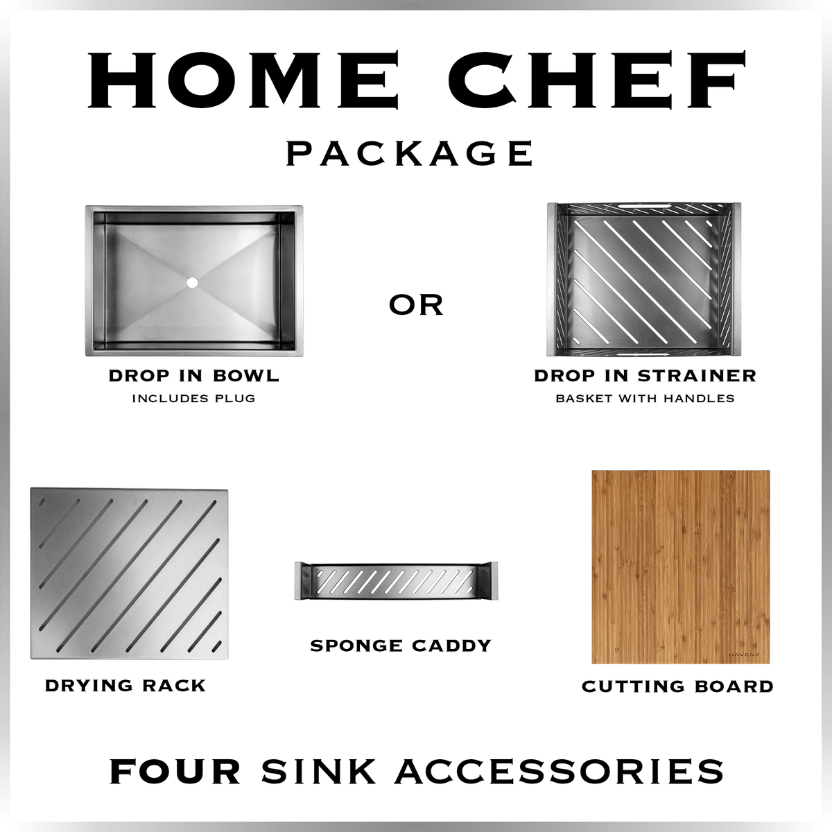 Home Chef Package - Stainless Steel - USA - Havens | Luxury Metals
