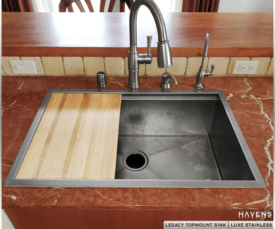 Topmount Sink - Any Custom Size - USA Made Copper - Havens | Luxury Metals