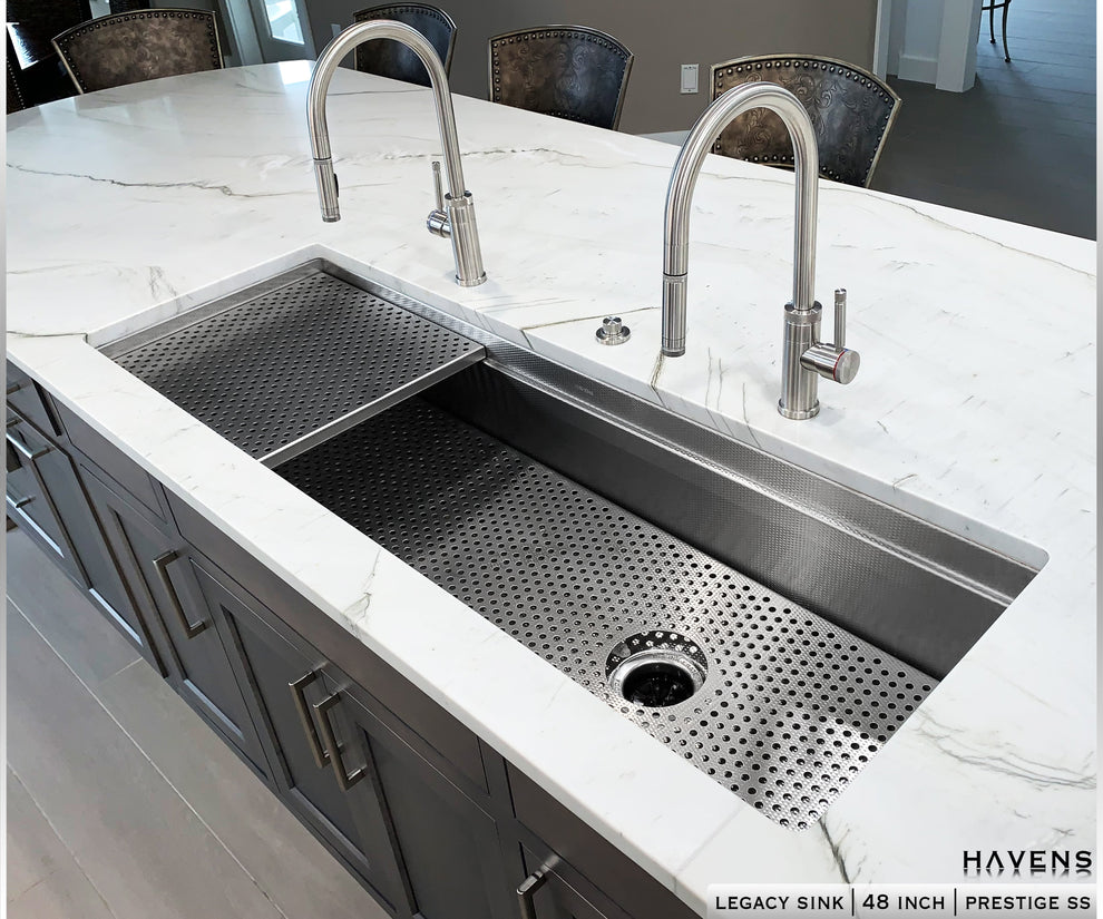Legacy Sink - Stainless Steel - USA Made - Havens | Luxury Metals