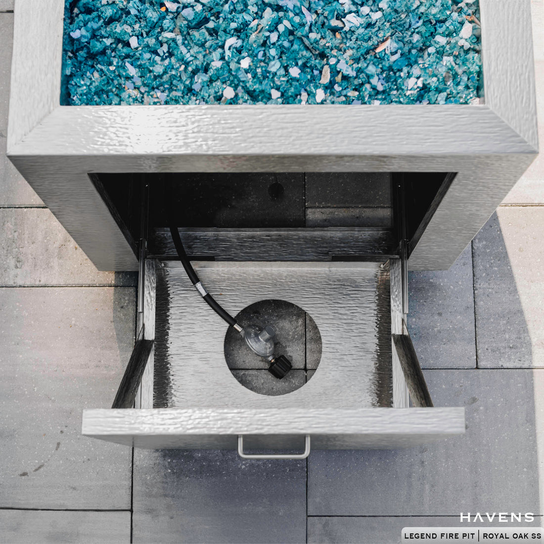 Legend Fire Pit - Stainless Steel - USA Made - Havens | Luxury Metals