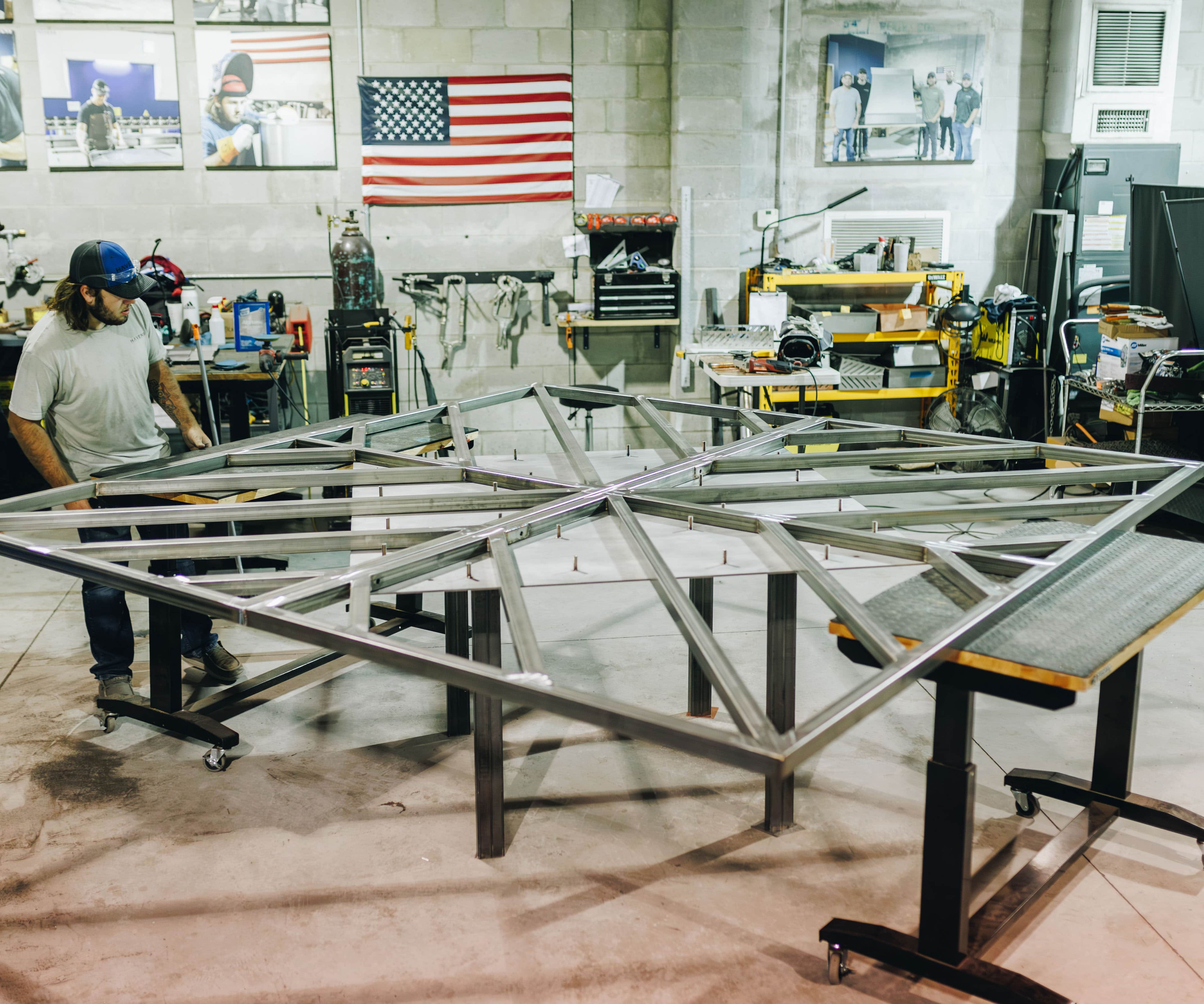 Custom Stainless Steel Table - Any Size - USA Made - Havens | Luxury Metals