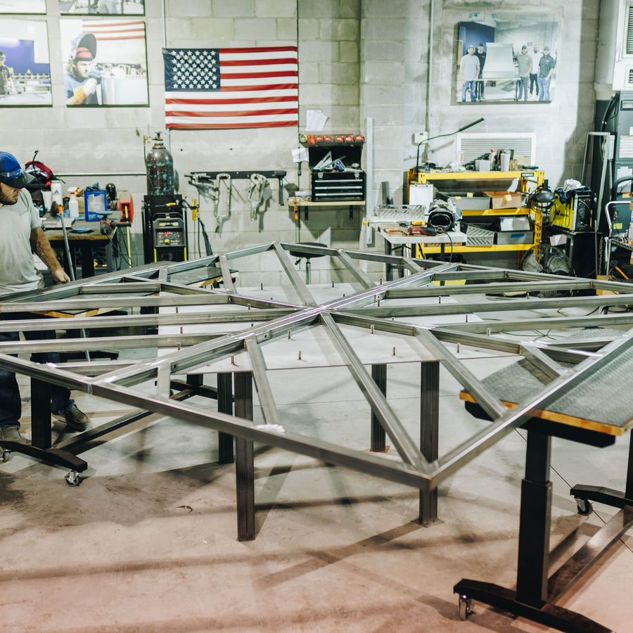 Custom Stainless Steel Table - Any Size - USA Made - Havens | Luxury Metals