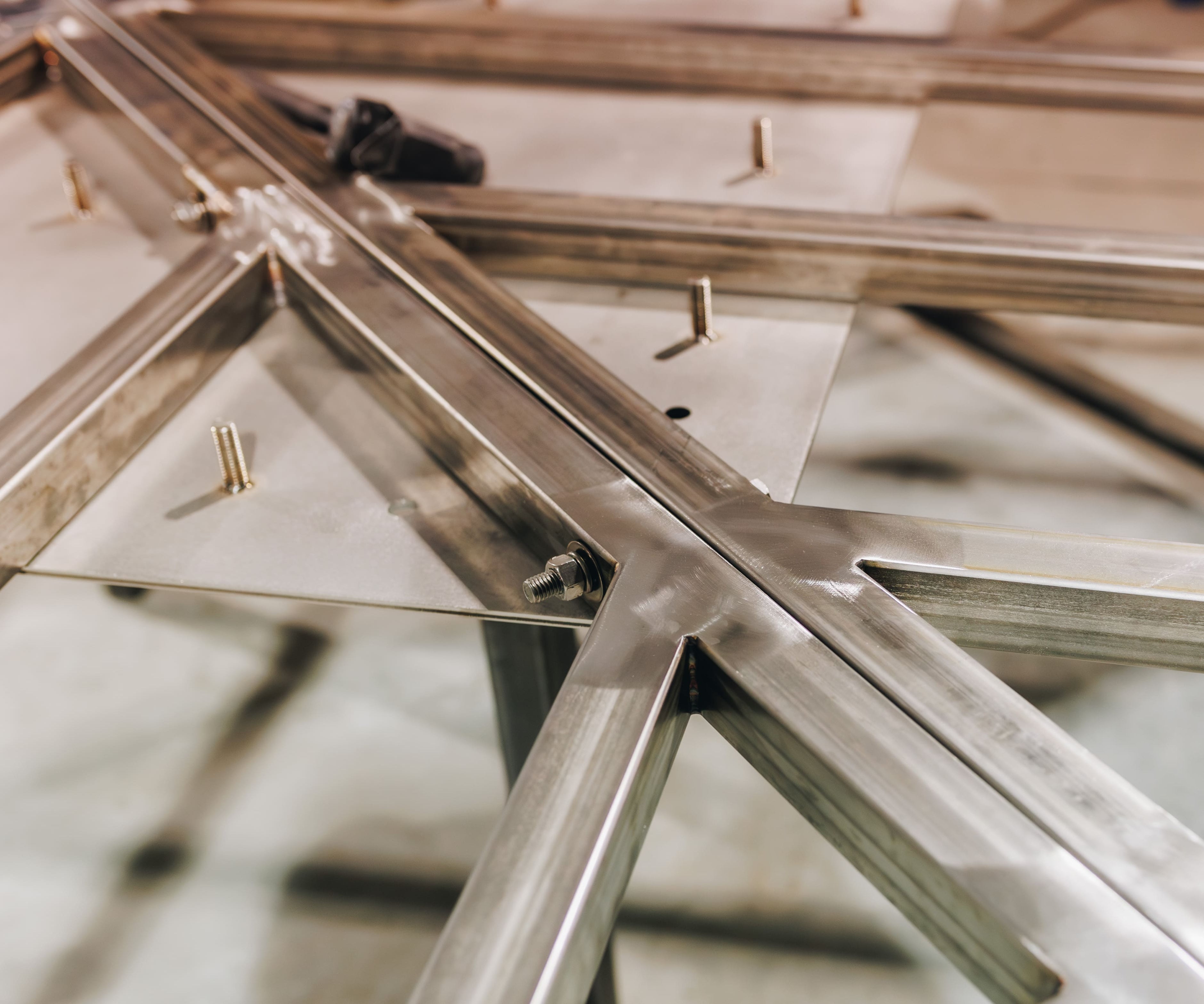 Custom Stainless Steel Table - Any Size - USA Made - Havens | Luxury Metals