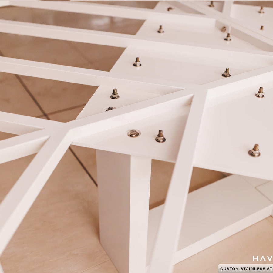 Custom Stainless Steel Table - Any Size - USA Made - Havens | Luxury Metals
