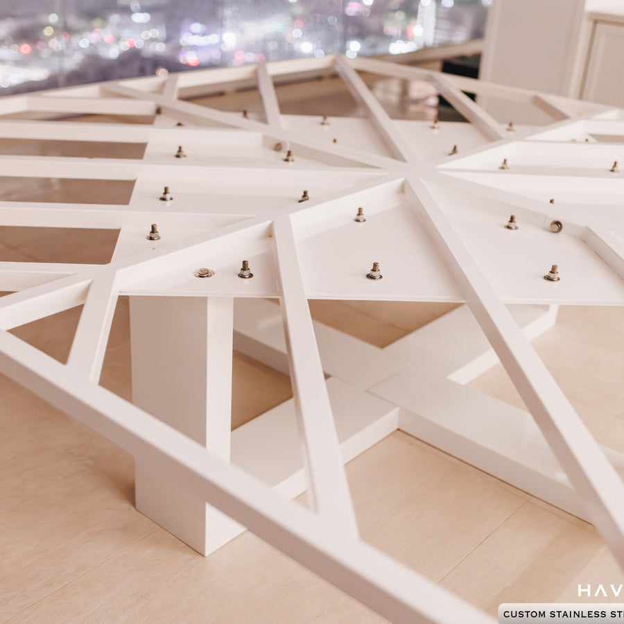 Custom Stainless Steel Table - Any Size - USA Made - Havens | Luxury Metals