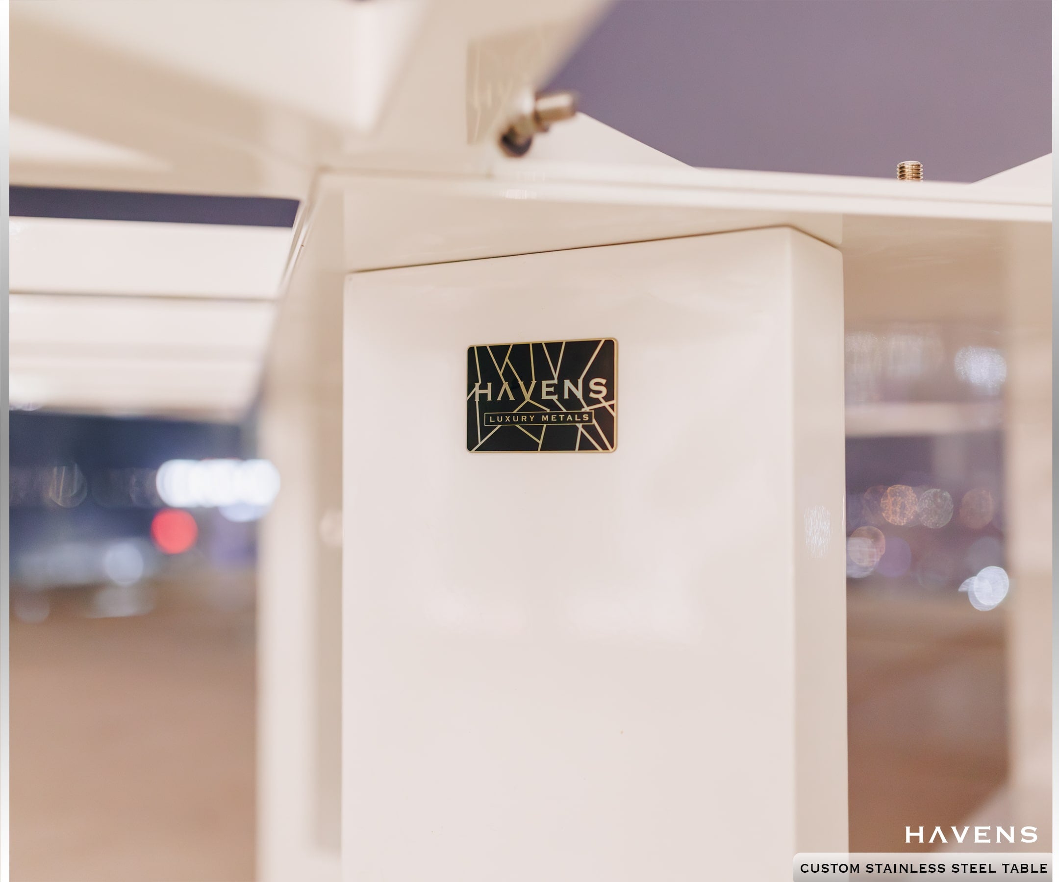 Custom Stainless Steel Table - Any Size - USA Made - Havens | Luxury Metals