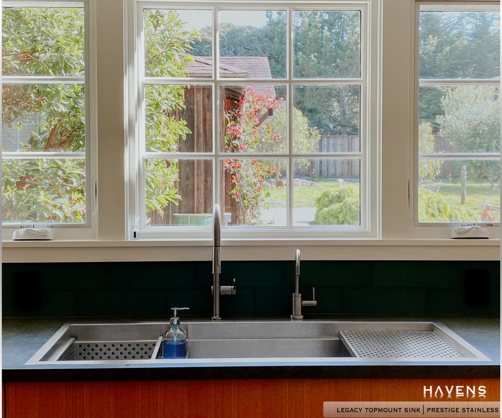 Topmount Sink - Any Custom Size - USA Made Stainless - Havens | Luxury ...