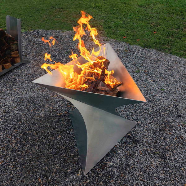 Trinity Fire Pit - Stainless Steel - Havens | Luxury Metals