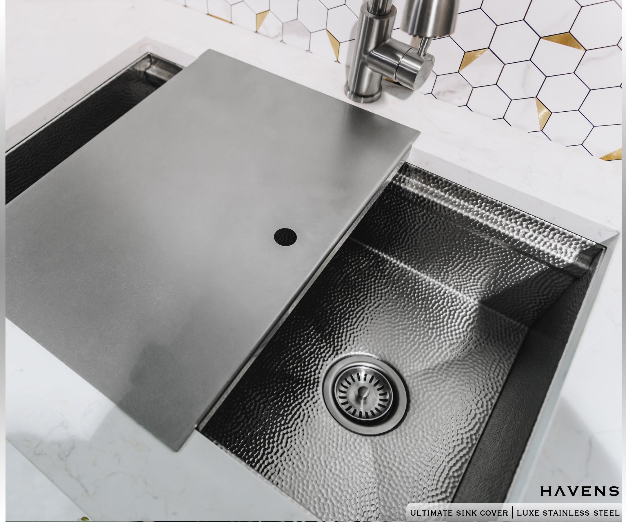 Ultimate Sink Cover - Stainless - USA Made - Havens | Luxury Metals