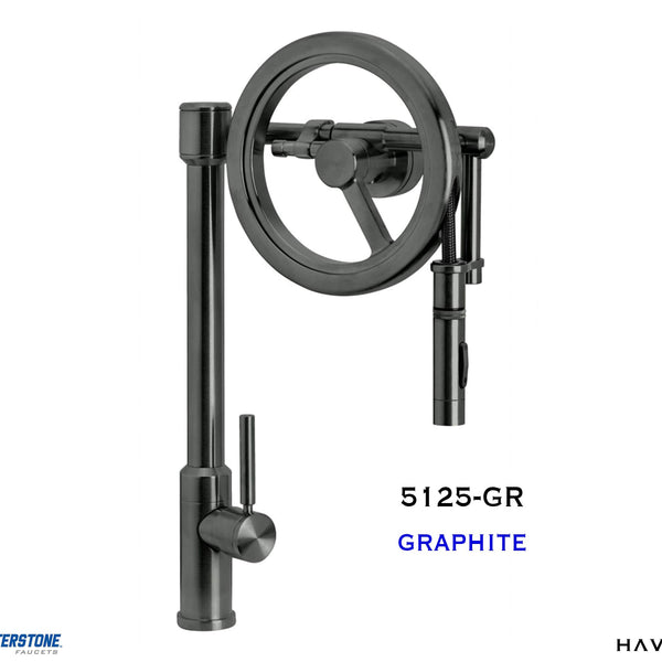 Waterstone Endeavor Wheel Faucet 5125 - Havens | Luxury Metals