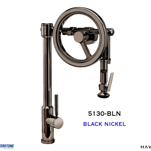 Waterstone Endeavor Wheel Faucet 5130 - Havens | Luxury Metals