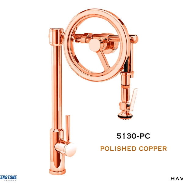 Waterstone Endeavor Wheel Faucet 5130 - Havens | Luxury Metals