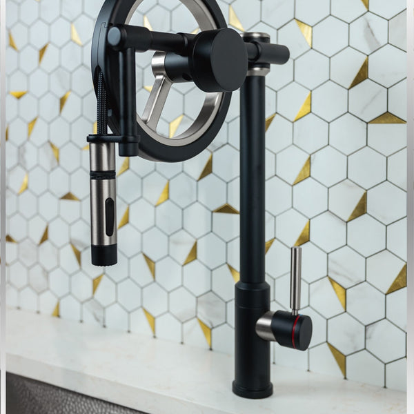 Waterstone Endeavor Wheel Faucet 5125 - Havens | Luxury Metals