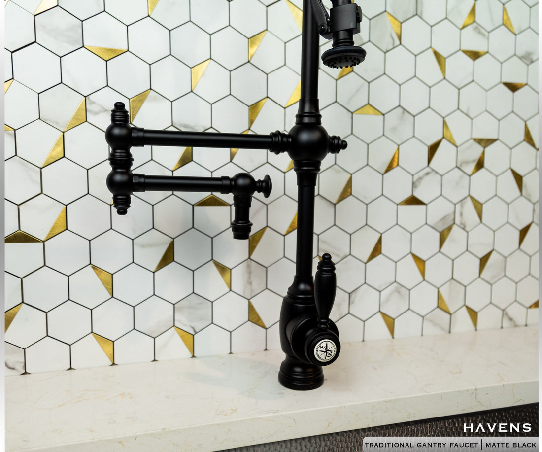 Waterstone Traditional Gantry Faucet – Articulated Spout 4410-18 - USA ...
