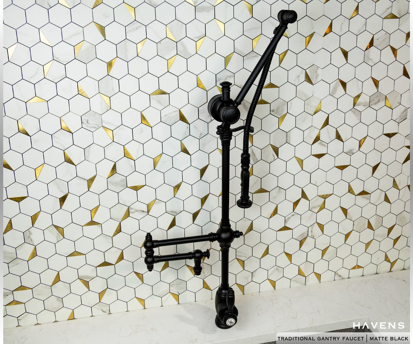 Waterstone Traditional Gantry Faucet – Articulated Spout 4410-18 - USA ...