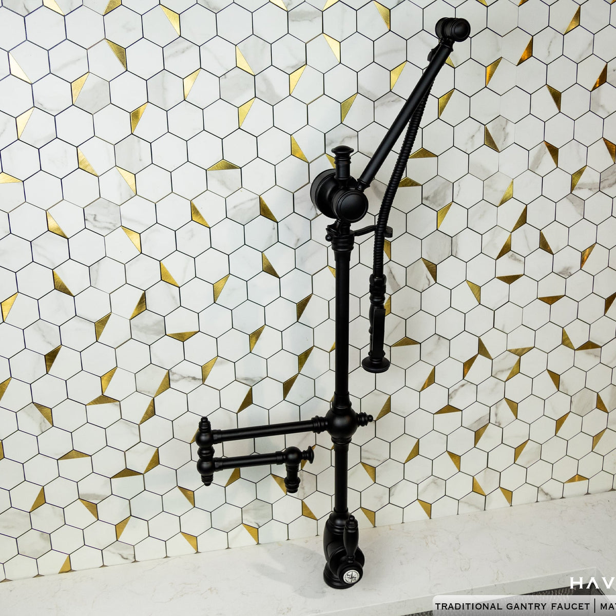 Waterstone Traditional Gantry Faucet – Articulated Spout 4410-18 ...