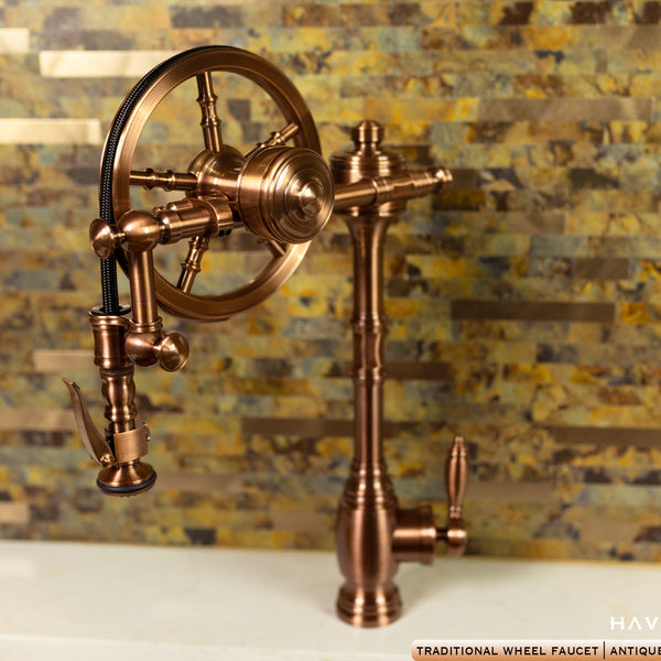 Waterstone Traditional Wheel Faucet 5100 - Havens | Luxury Metals