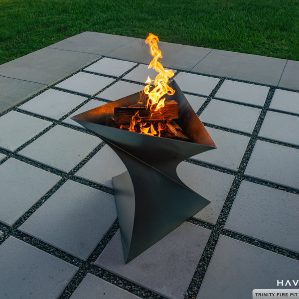 Trinity Fire Pit - Stainless Steel - Havens | Luxury Metals