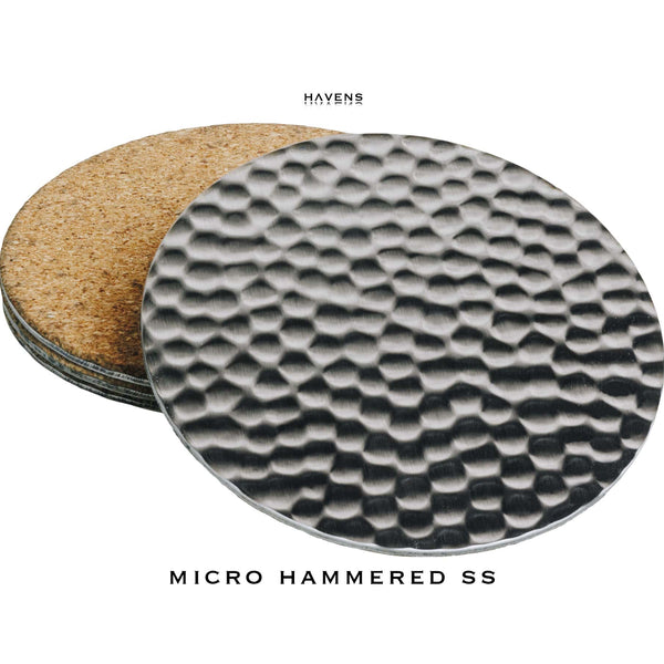 Drink Coasters - Stainless Steel - USA Made - Havens | Luxury Metals