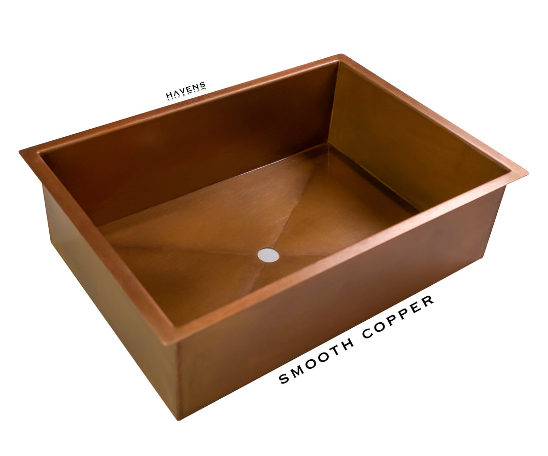Drop In Bowl | Sink Accessory | Pure Copper - Havens | Luxury Metals
