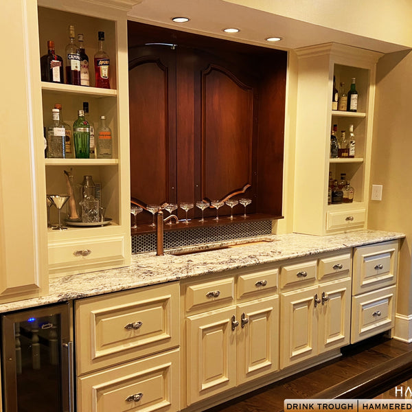 Beverage Ice Trough Sink - Pure Copper - Havens | Luxury Metals