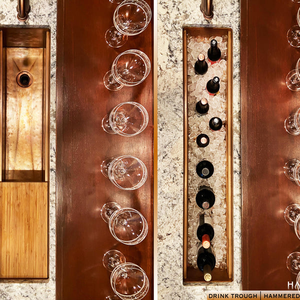 Beverage Ice Trough Sink - Stainless | Havens | Luxury Metals