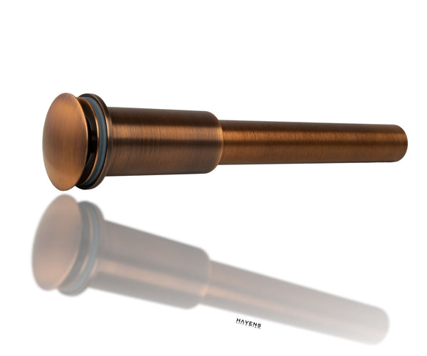 Copper Bath Drain - 1-1/4" Size - USA Made - Havens | Luxury Metals