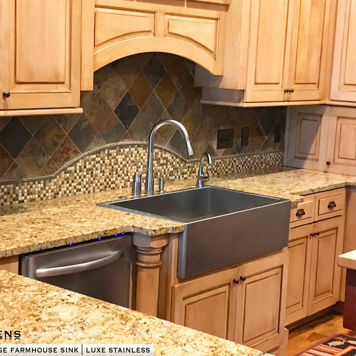 Topmount Farmhouse Sink - Stainless Steel - USA Made - Havens | Luxury ...