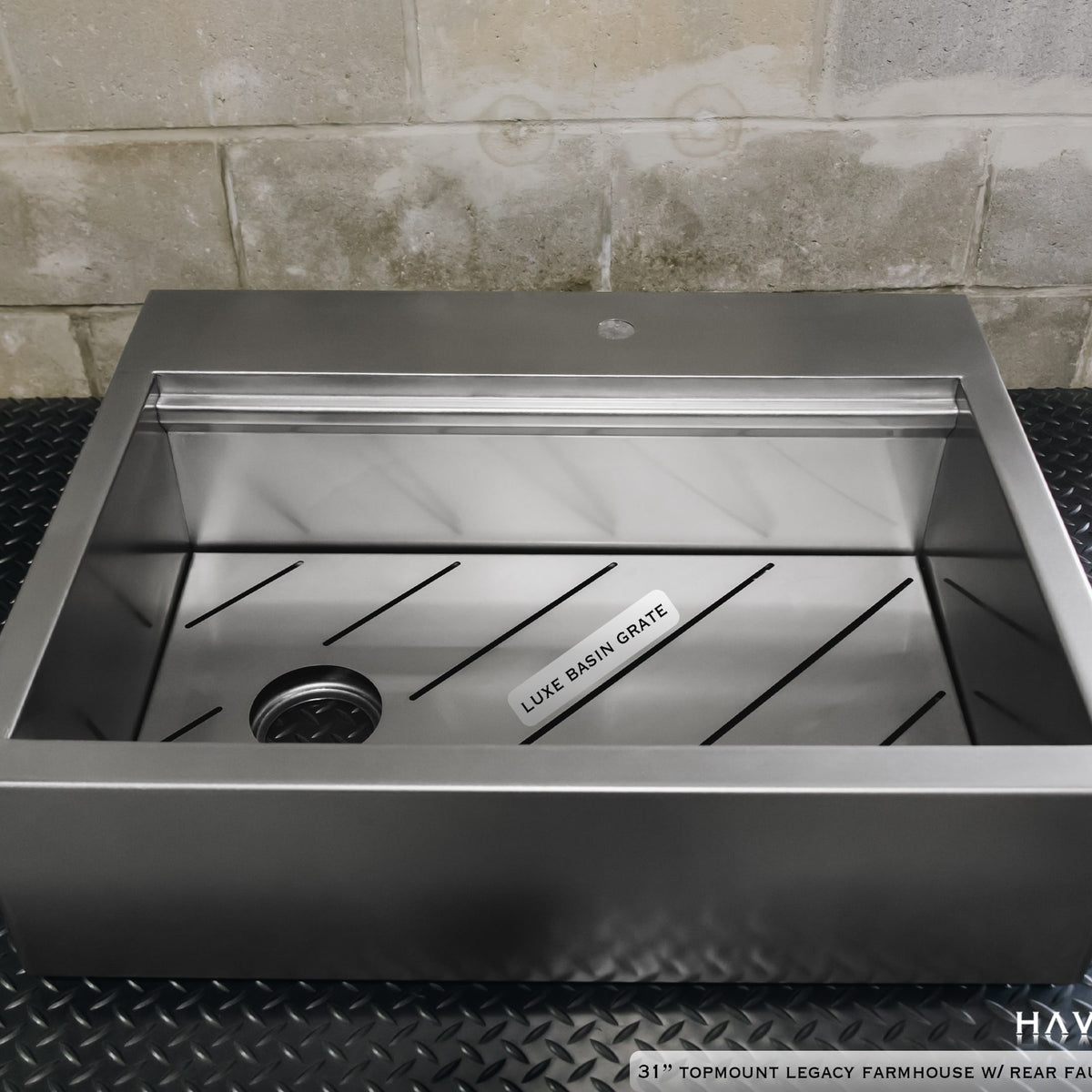 Topmount Farmhouse Sink - Stainless Steel - USA Made - Havens | Luxury ...