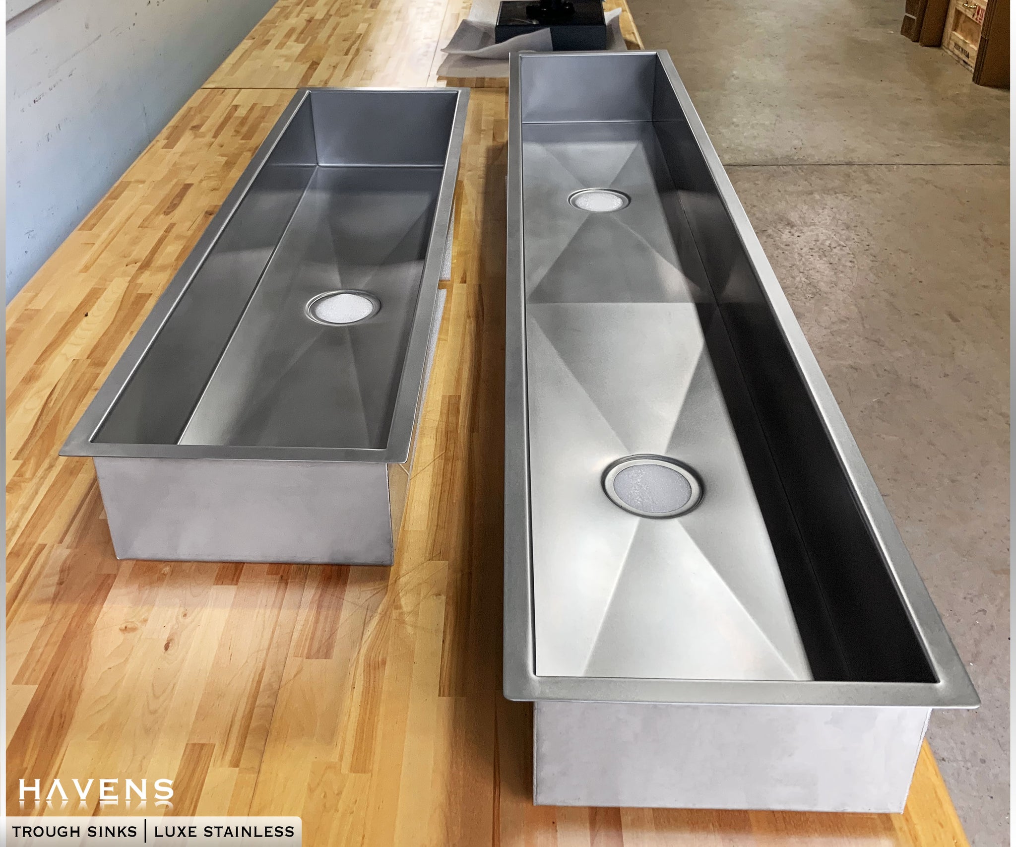 Beverage Ice Trough - USA Stainless Steel - Havens | Luxury Metals