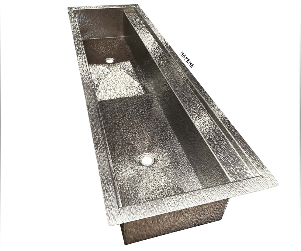 Custom Trough Sink - Custom Size - USA Stainless - Havens | Luxury Metals