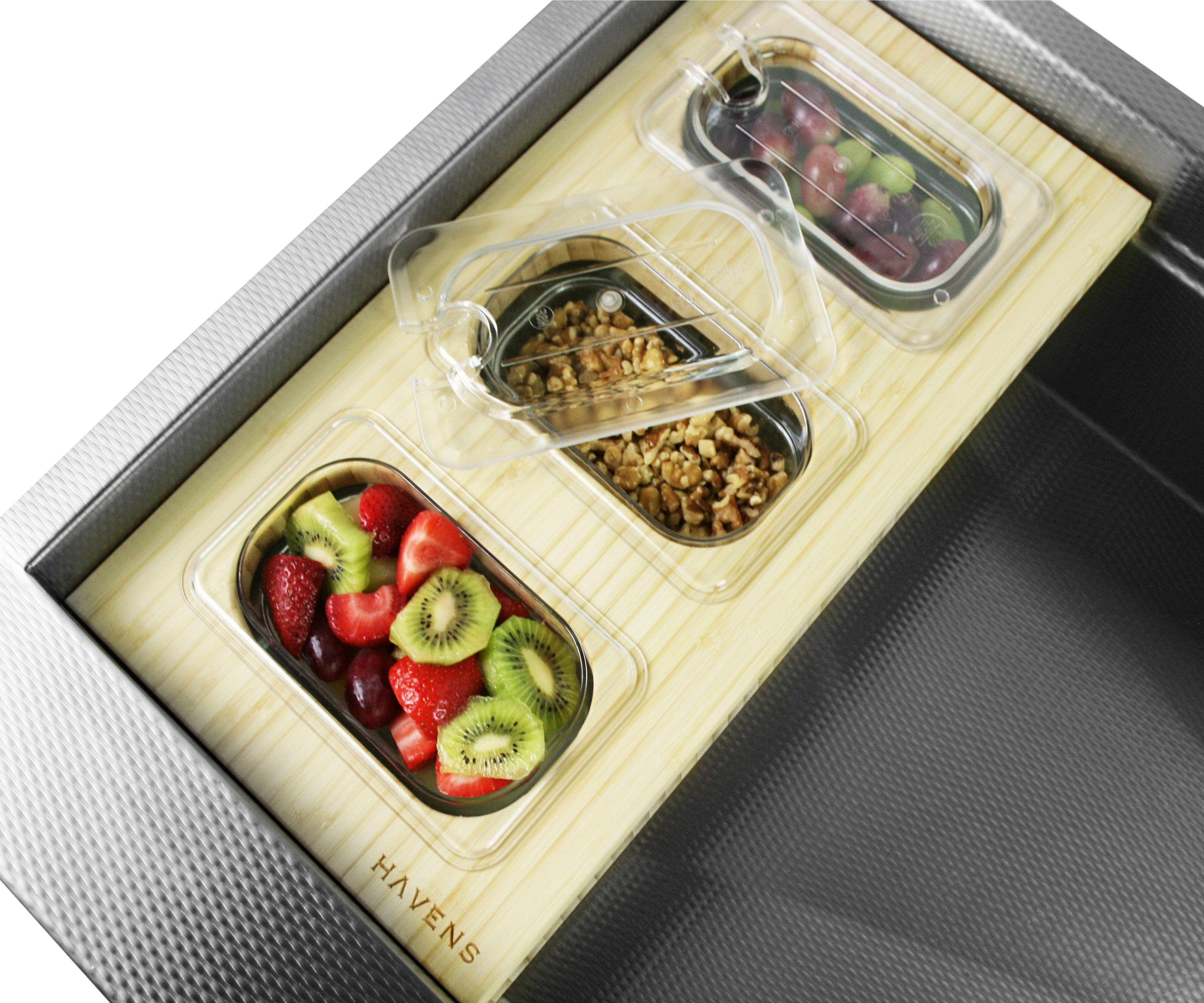 Triple Serve Board - USA Made - Havens | Luxury Metals