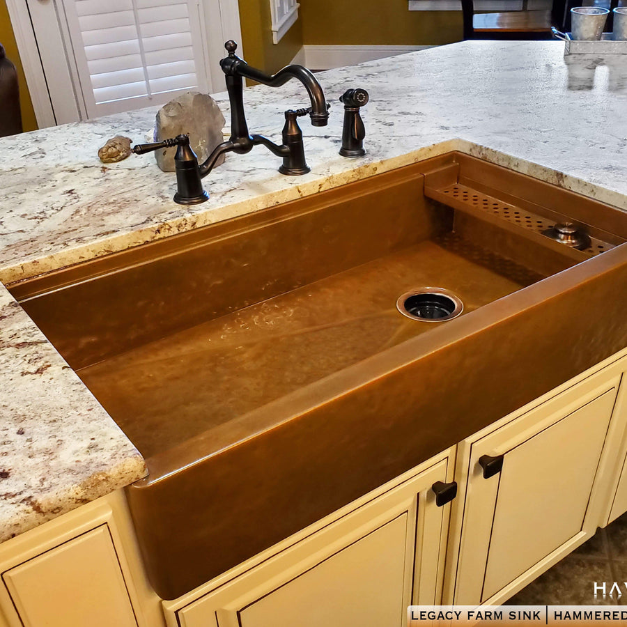 Sponge Caddy | Sink Accessory | Pure Copper - Havens | Luxury Metals