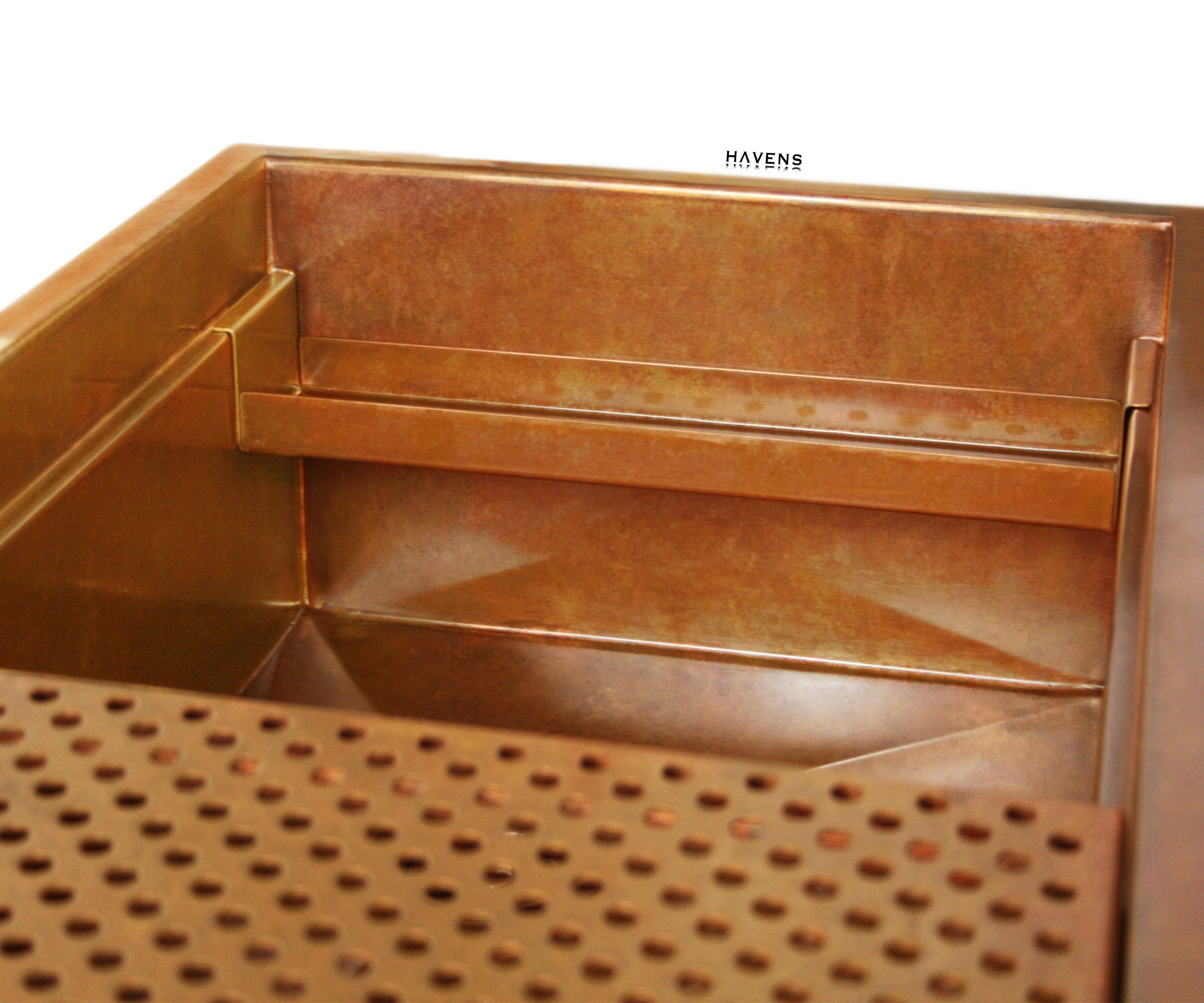 Sponge Caddy | Sink Accessory | Pure Copper - Havens | Luxury Metals
