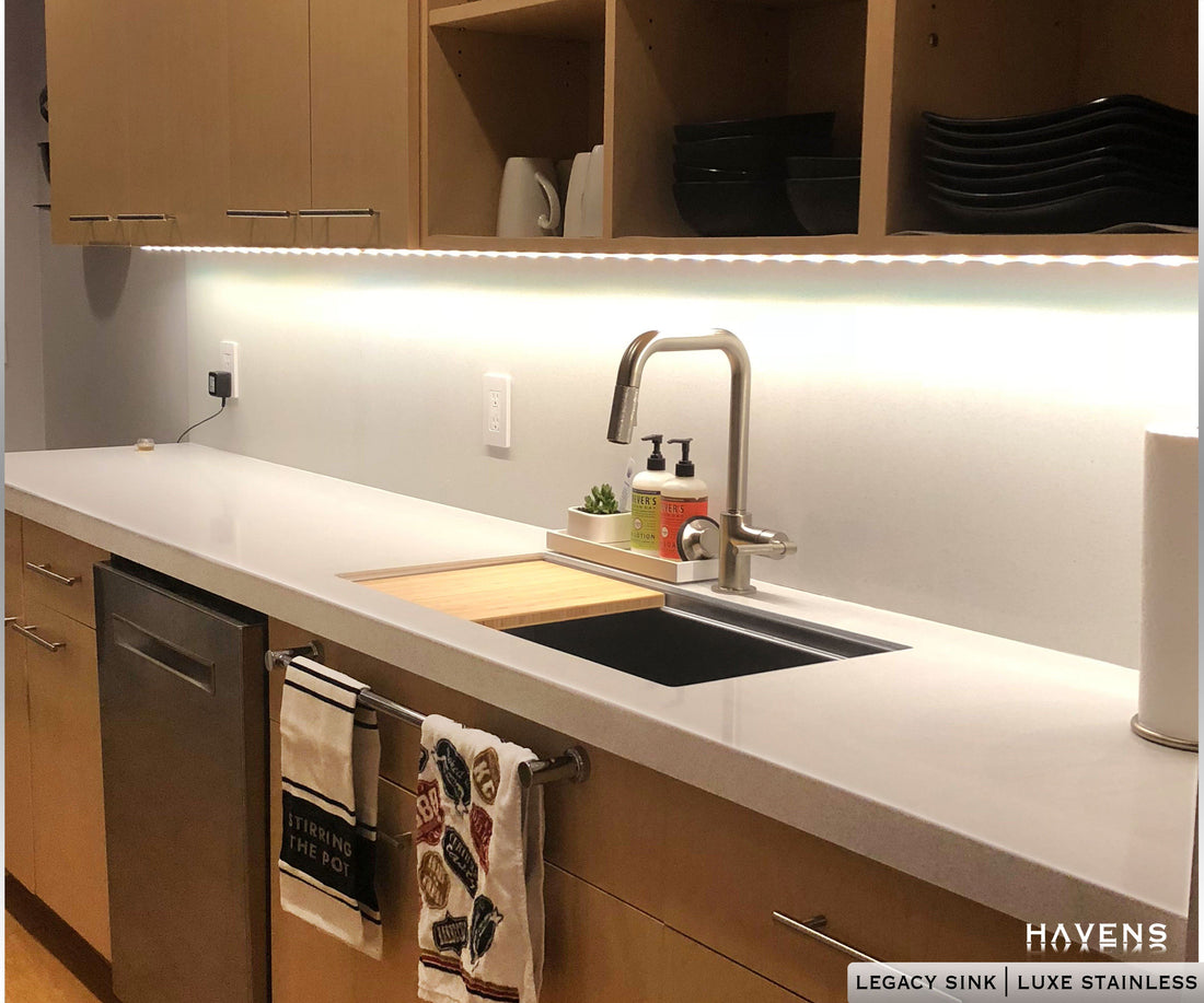 Legacy Sink - Stainless Steel - USA Made - Havens | Luxury Metals
