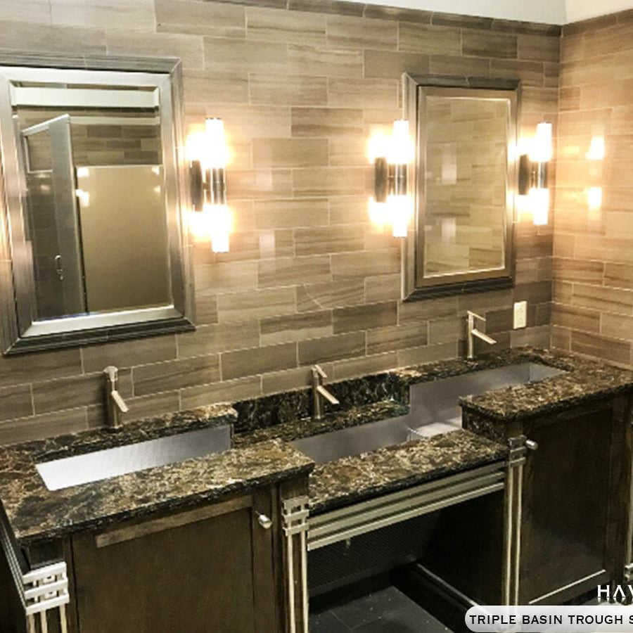 Custom Trough Sink - Custom Size - USA Stainless - Havens | Luxury Metals