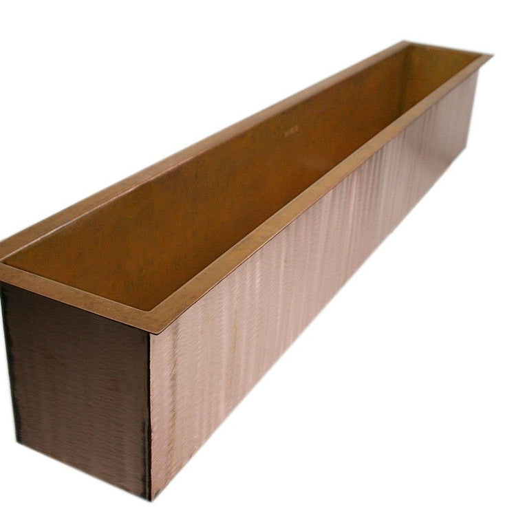 Beverage Ice Trough Sink - Pure Copper - Havens | Luxury Metals